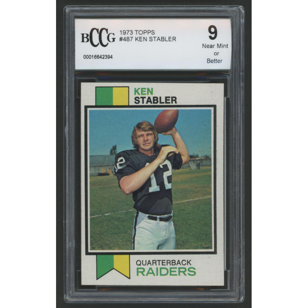 Ken Stabler 1973 Topps #487 RC (BCCG 9) | Pristine Auction