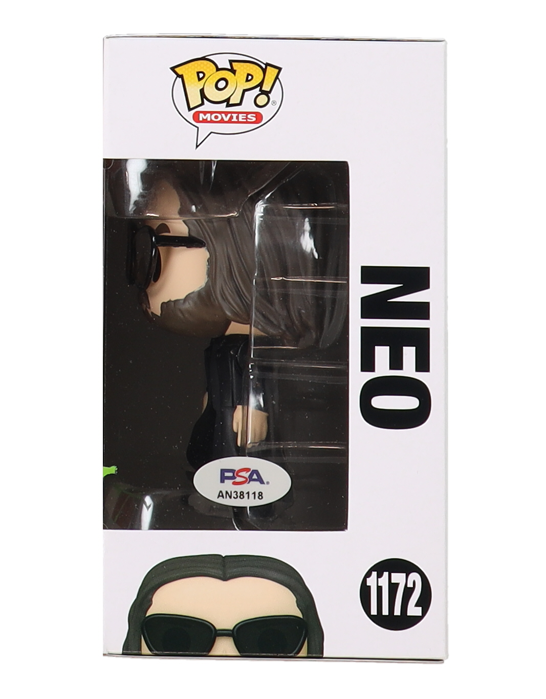 Keanu Reeves Signed "The Matrix" #1172 Neo Funko Pop! Vinyl Figure (PSA ...
