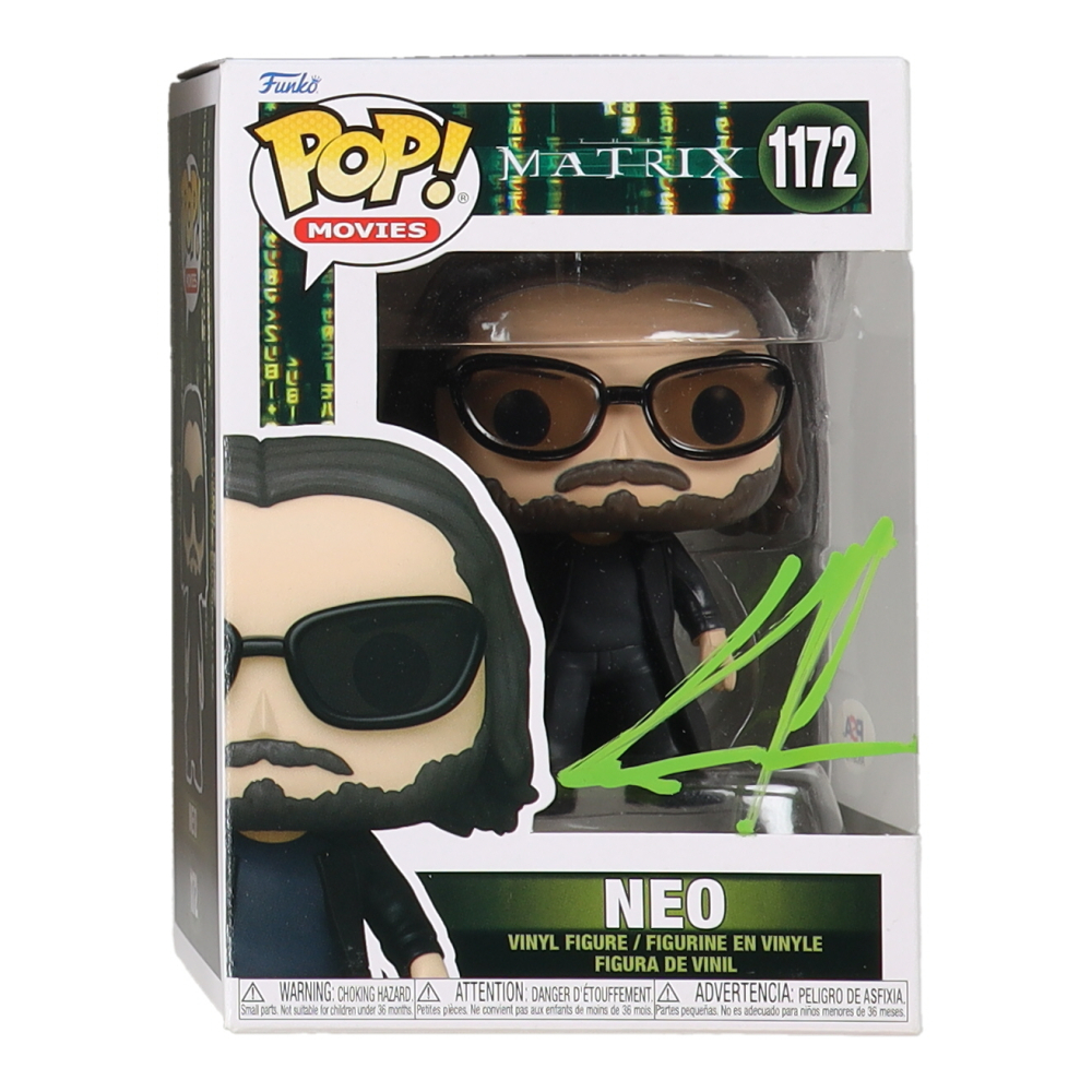 Keanu Reeves Signed "The Matrix" #1172 Neo Funko Pop! Vinyl Figure (PSA ...