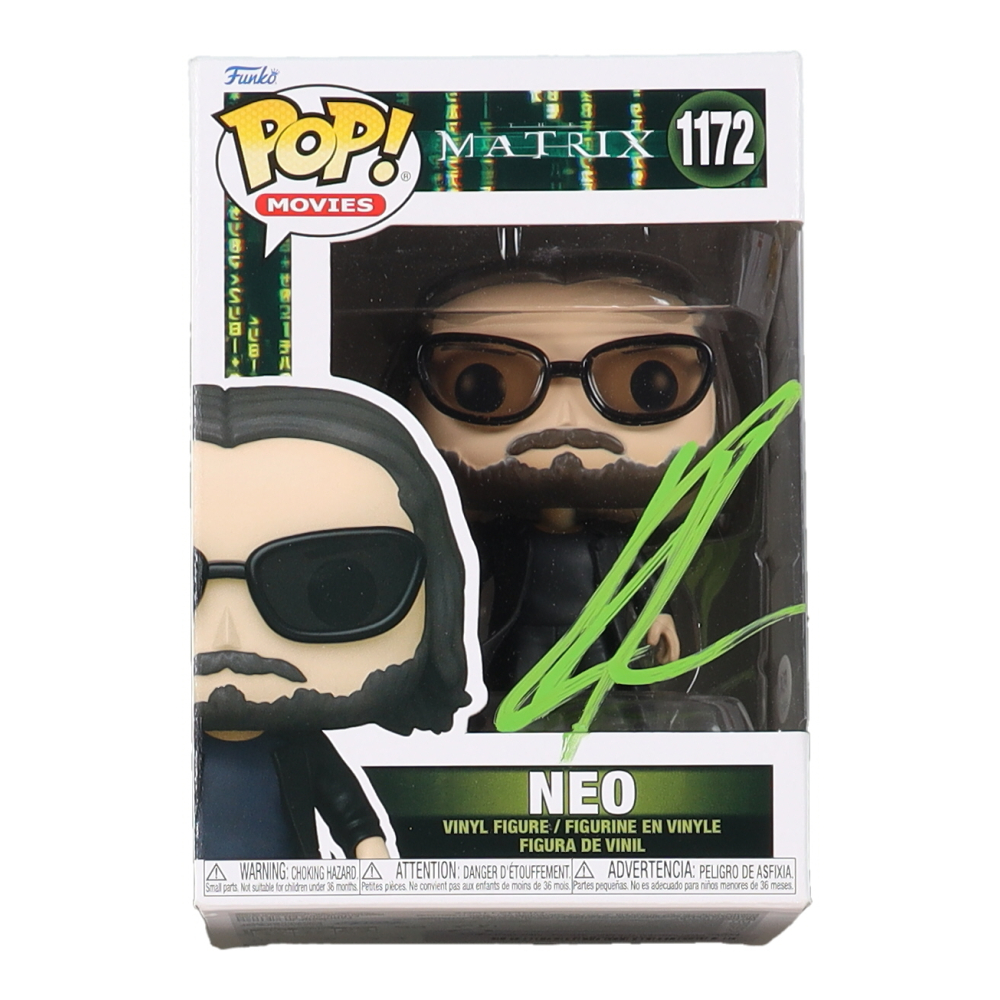 Keanu Reeves Signed "The Matrix" #1172 Neo Funko Pop! Vinyl Figure (PSA ...