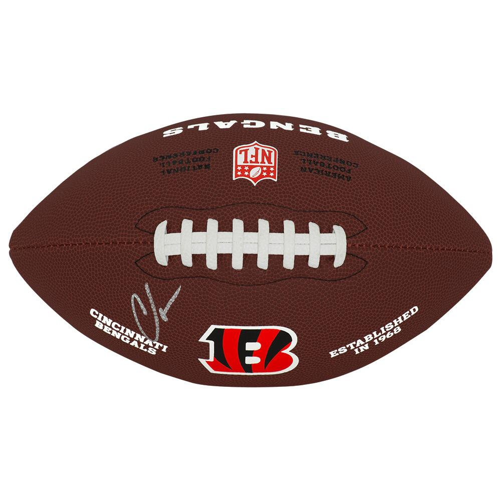 Chad Johnson Signed Bengals Logo Football (Schwartz) | Pristine Auction