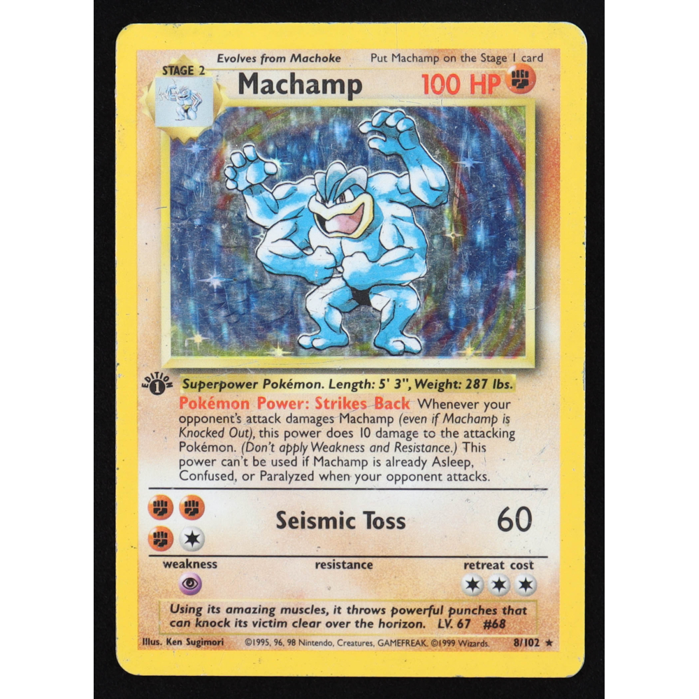 Machamp Pokemon 1999 Base #8 Holo | Pristine Auction