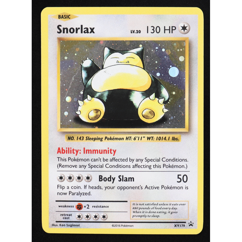 Snorlax Pokemon 2016 XY Promo #179 Holo | Pristine Auction