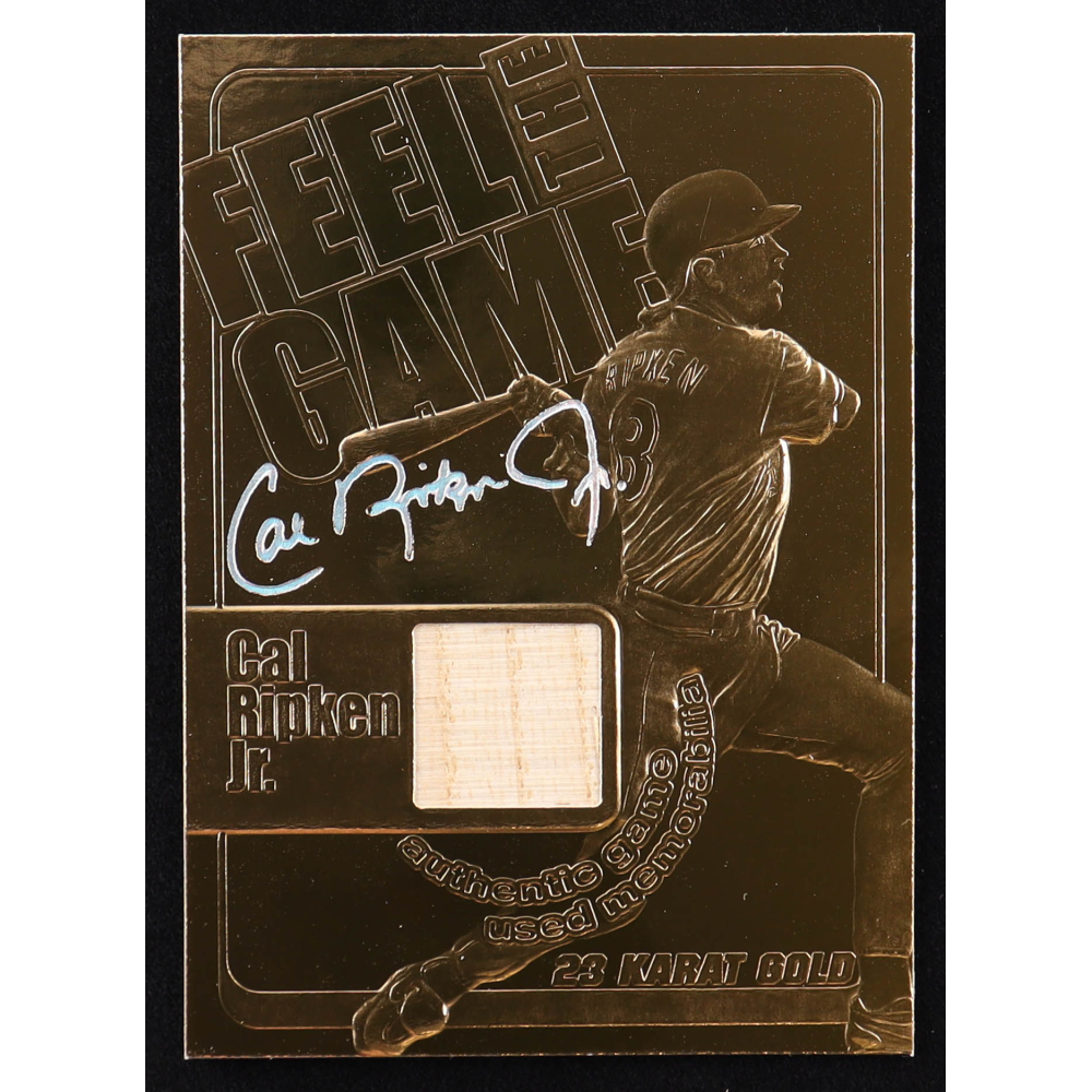 Cal Ripken Jr. 2000 Gold Collectibles Feel the Game Holographic ...
