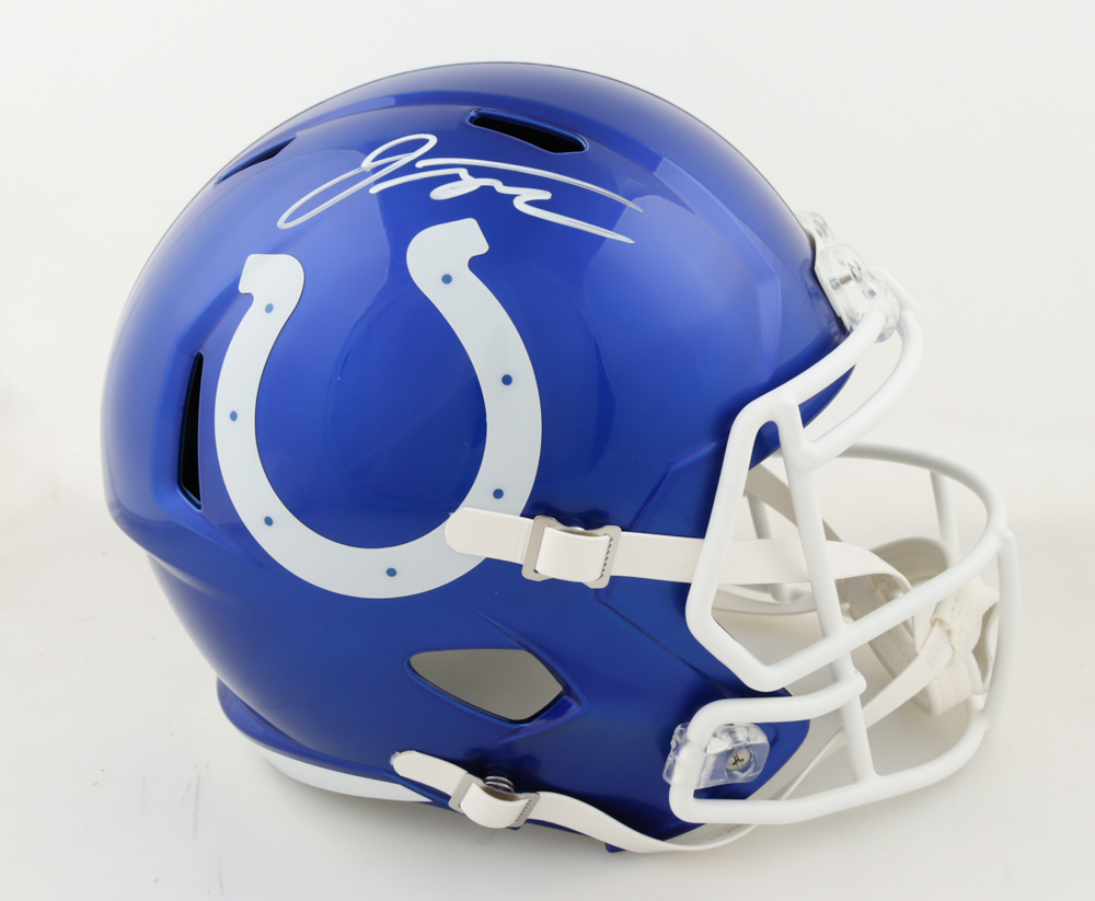 Jonathan Taylor Signed Colts Full-Size Flash Alternate Speed Helmet ...