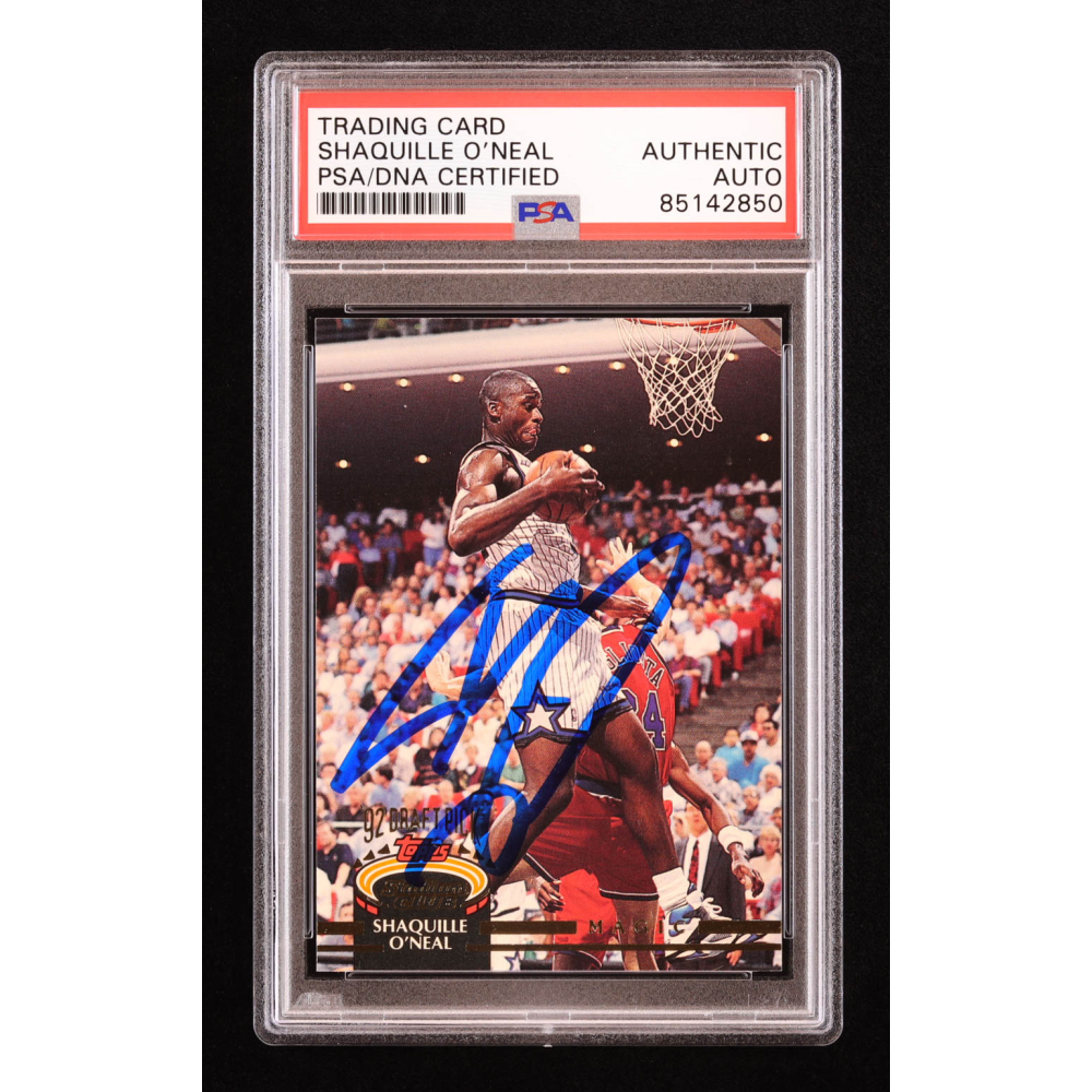 Shaquille O'Neal Signed 1992-93 Stadium Club #247 RC (PSA) | Pristine ...
