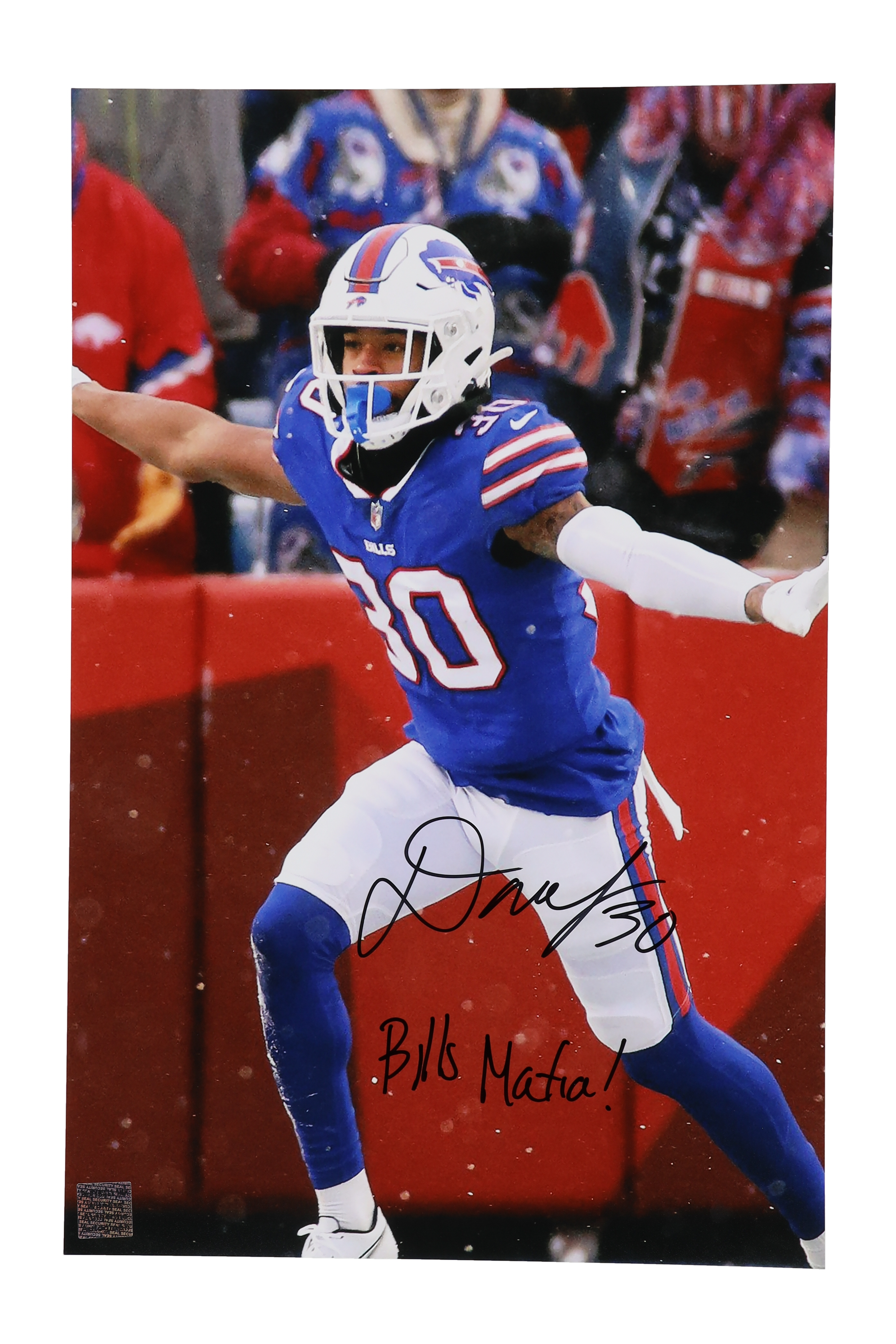 Dane Jackson Signed Bills 11x17 Photo Inscribed "Bills Mafia ...