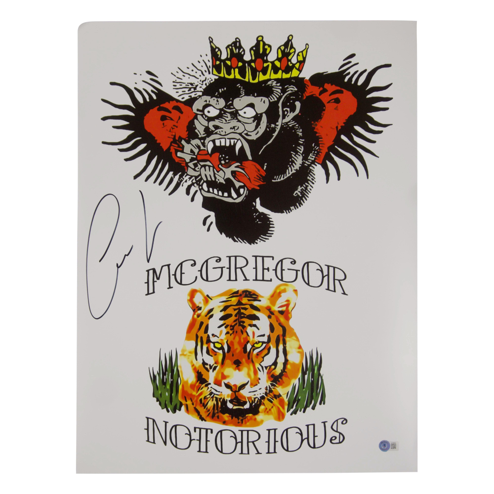 Conor McGregor Signed UFC 18x24 Photo (Beckett) | Pristine Auction