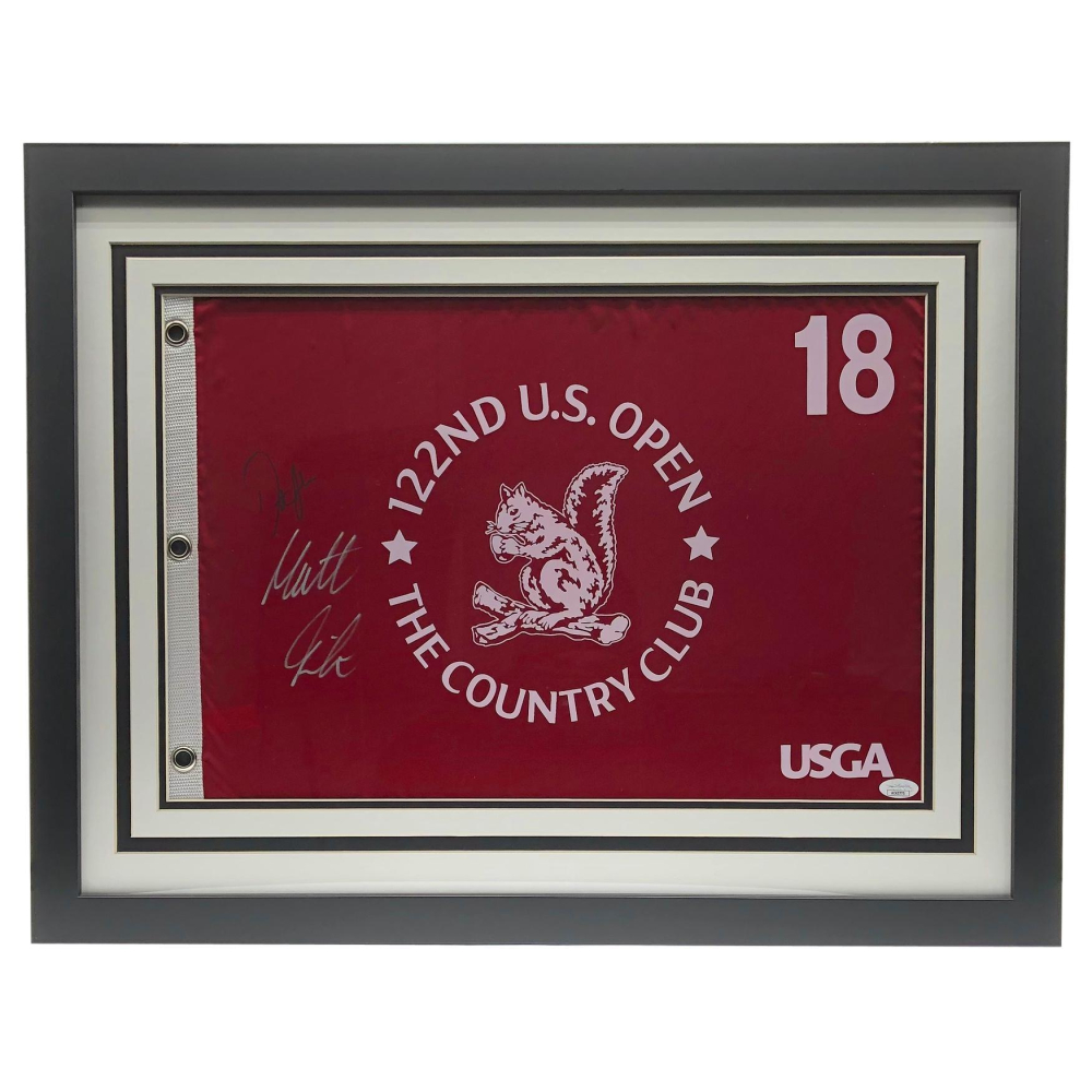Matt Fitzpatrick & Dustin Johnson Signed 122nd U.S. Open Custom Framed ...