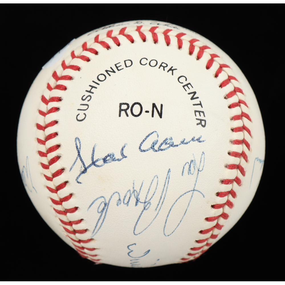 2000 Hit Club ONL Baseball Signed By (6) With Hank Aaron, Willie ...