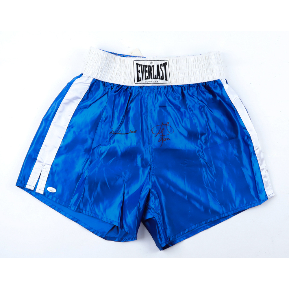 Muhammad Ali & George Foreman Signed Everlast Boxing Trunks (JSA ...
