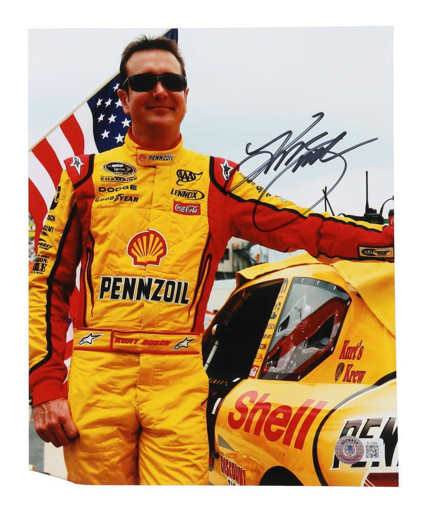 Kurt Busch Signed NASCAR 8x10 Photo (Beckett) | Pristine Auction