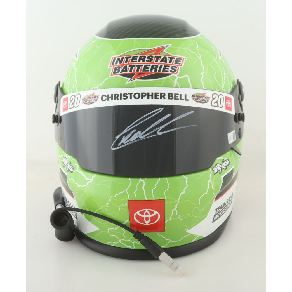 Christopher Bell Signed NASCAR Interstate Batteries Full-Size Helmet ...