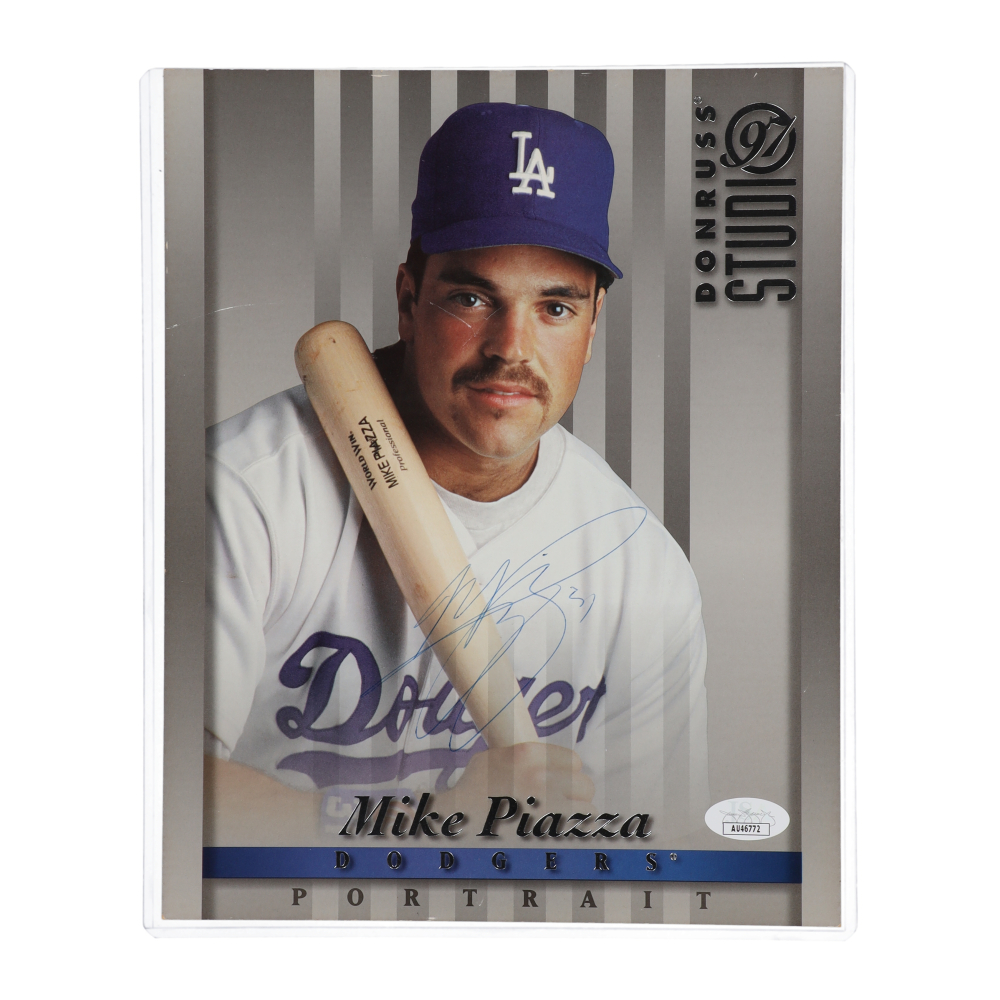 Mike Piazza Signed Dodgers 8x10 Portrait Photo (JSA) | Pristine Auction