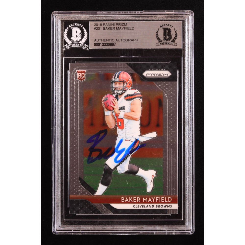 Baker Mayfield Signed 2018 Panini Prizm #201 RC (BGS) | Pristine Auction