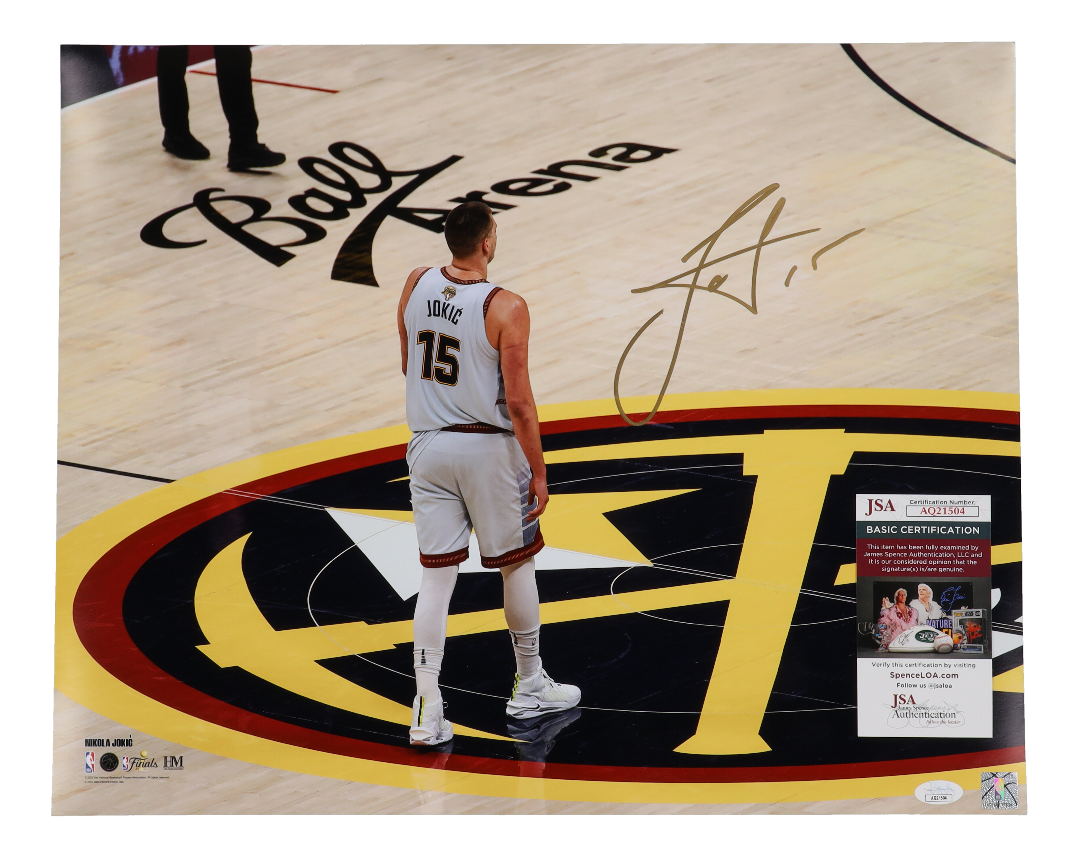 Nikola Jokic Signed Nuggets 16x20 Photo (JSA) | Pristine Auction