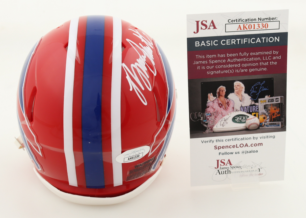 Bruce Smith Signed Bills Speed Mini Helmet (JSA) | Pristine Auction