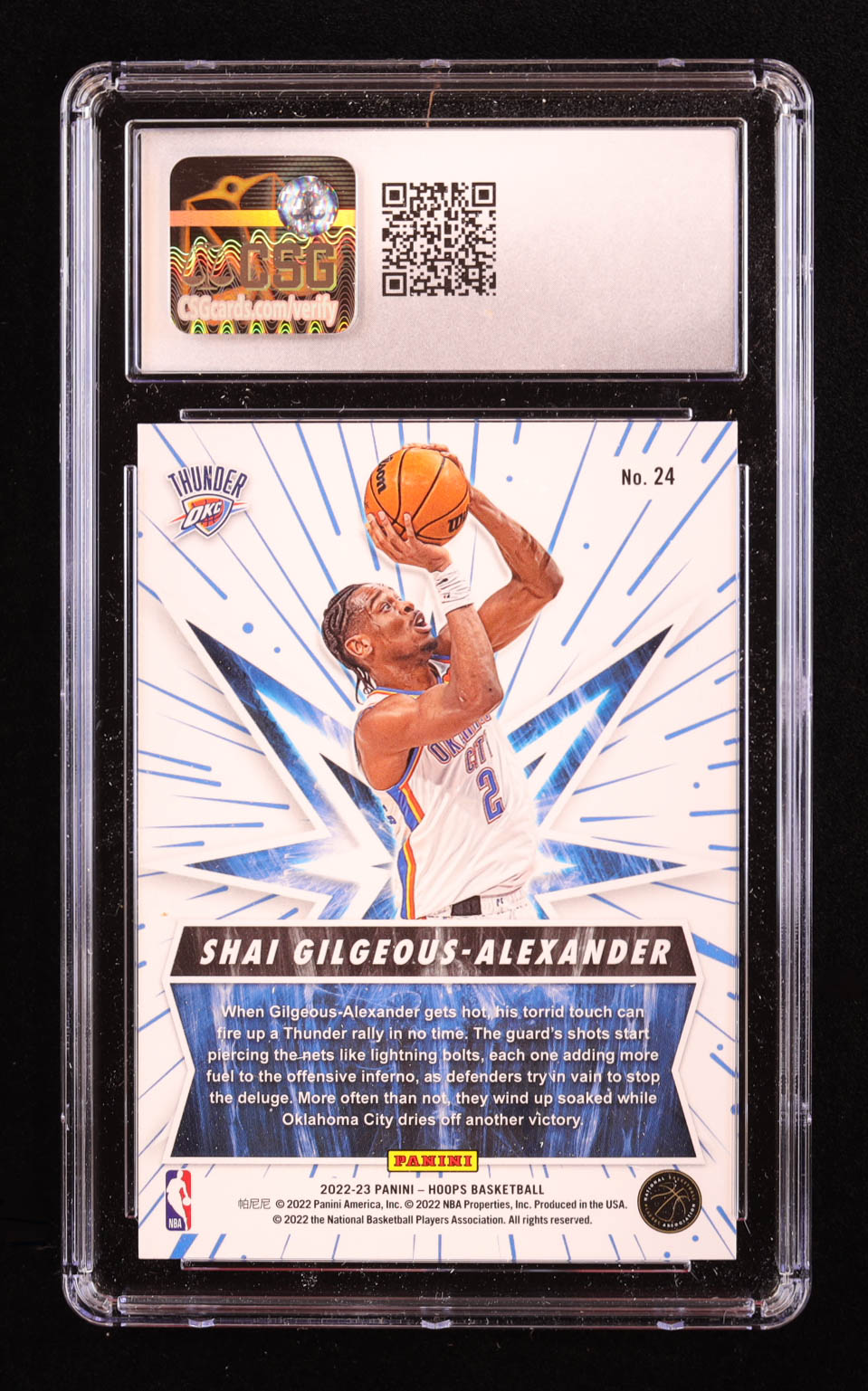 Shai Gilgeous-Alexander 2022-23 Hoops Spark Plugs #24 (CGC 10 ...