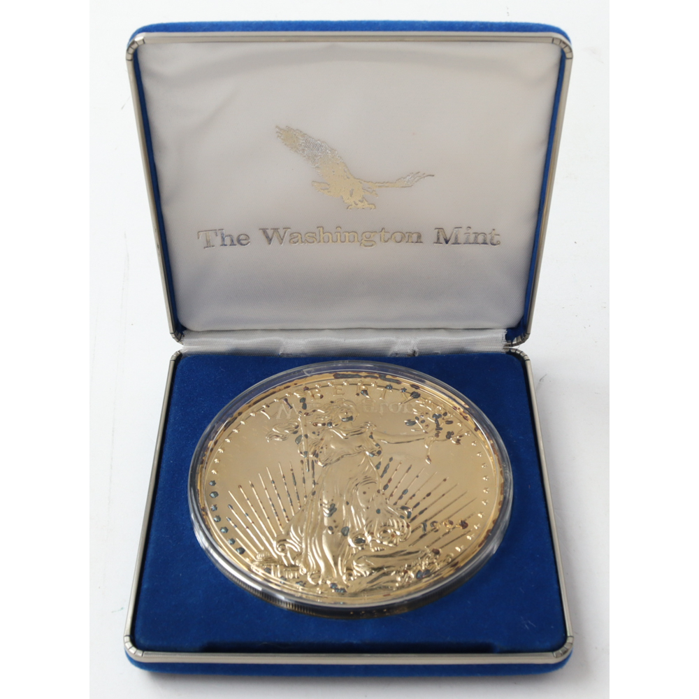 1994 The Washington Mint Giant Half Pound Silver Eagle Proof Silver ...
