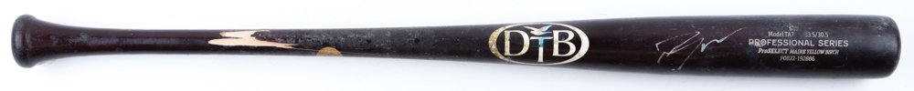 Tommy White Signed DTB Game-Used Baseball Bat (JSA) | Pristine Auction
