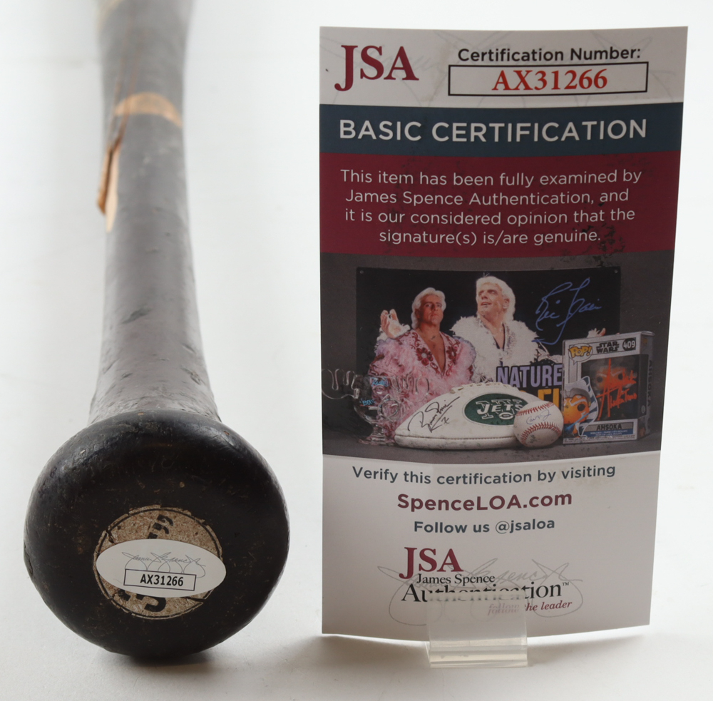 Tommy White Signed DTB Game-Used Baseball Bat (JSA) | Pristine Auction