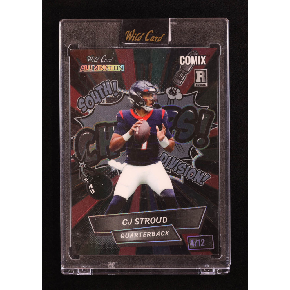 CJ Stroud 2023 Wild Card Alumination Comix Holo Black & Red #ACGC-CS2 ...
