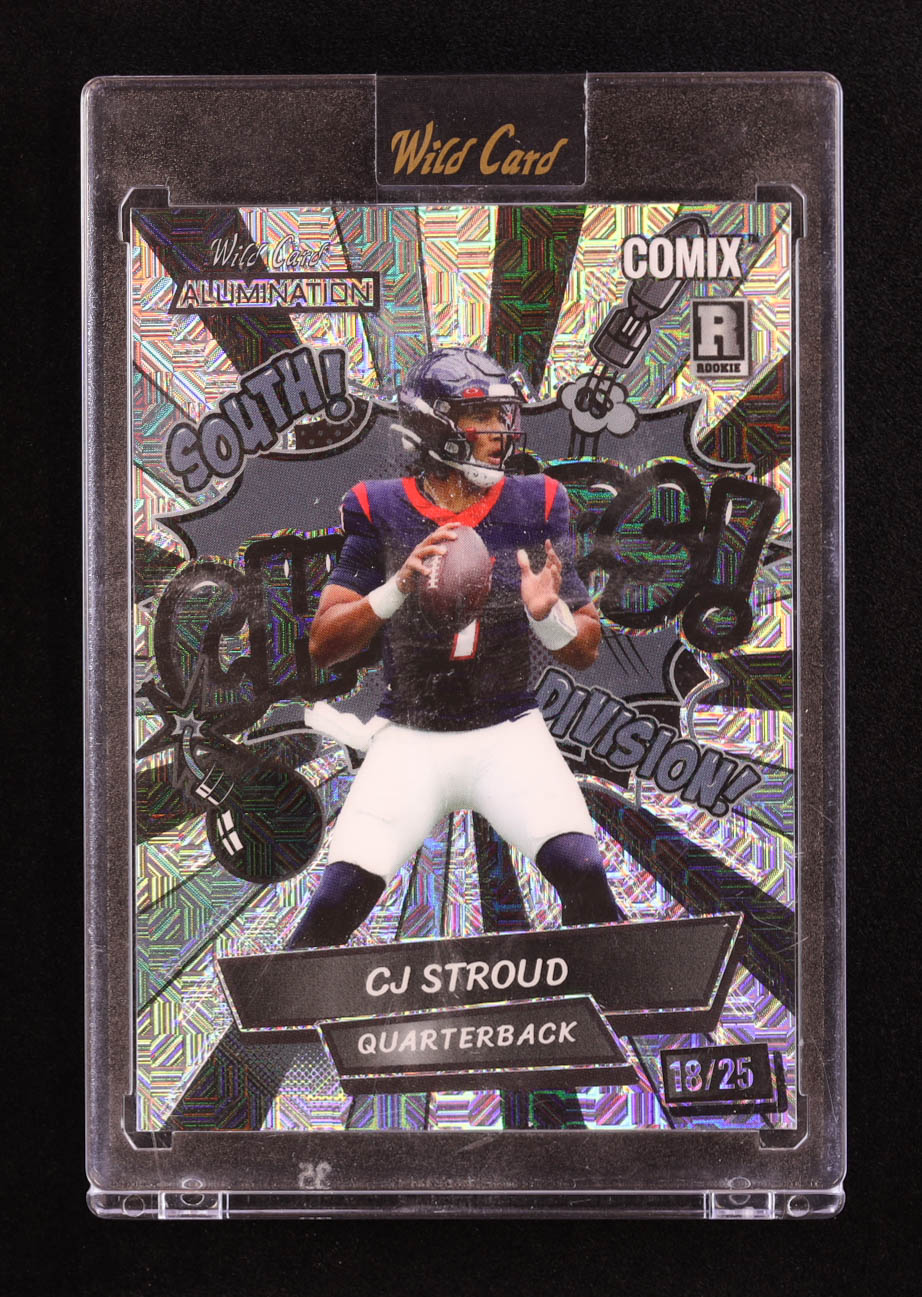 CJ Stroud 2023 Wild Card Alumination Comix Black & Silver Mojo #ACGC ...