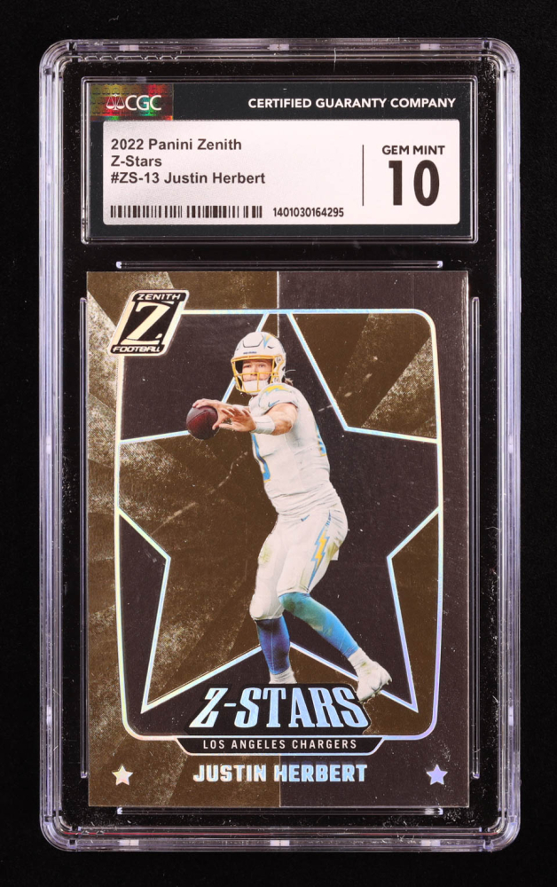 Justin Herbert 2022 Zenith Z-Stars #13 (CGC 10) | Pristine Auction