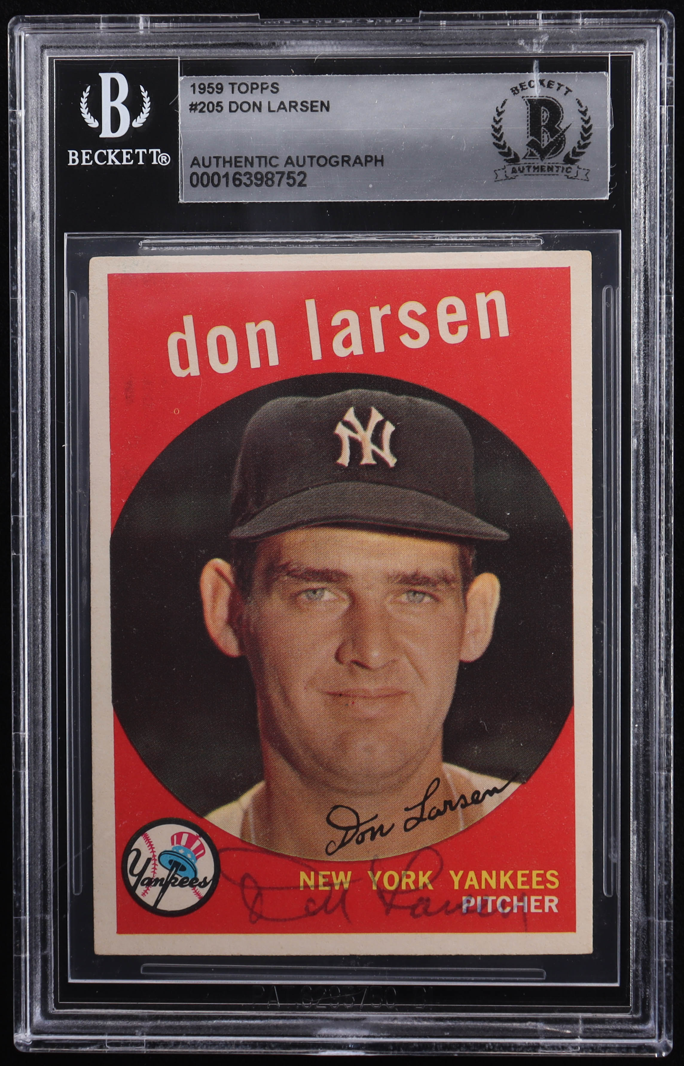 Don Larsen Signed 1959 Topps #205 (BGS) | Pristine Auction