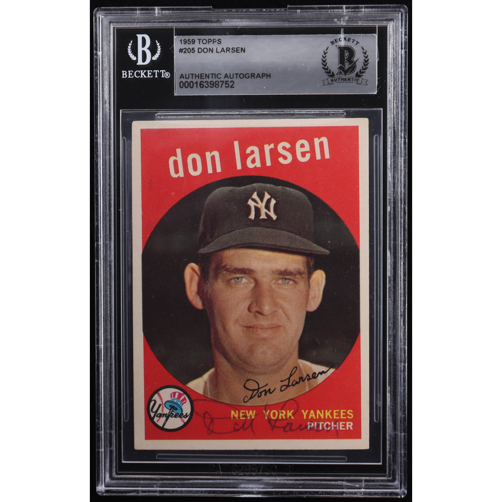 Don Larsen Signed 1959 Topps #205 (BGS) | Pristine Auction