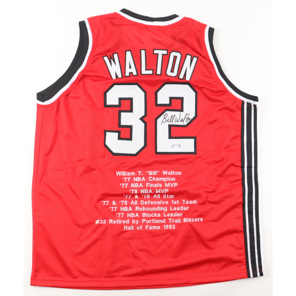Bill Walton Signed Career Highlight Stat Jersey (PSA) | Pristine Auction
