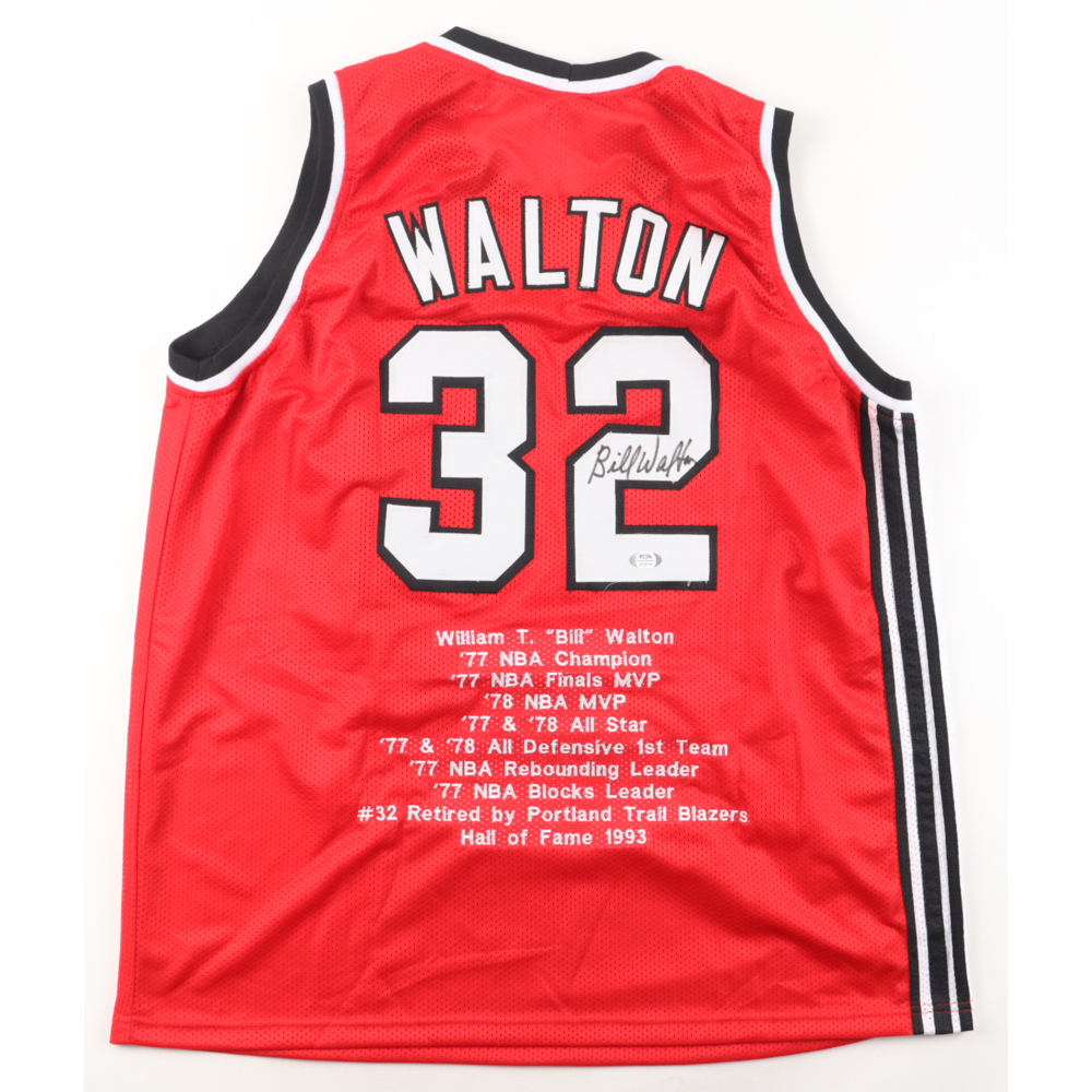 Bill Walton Signed Career Highlight Stat Jersey (PSA) | Pristine Auction
