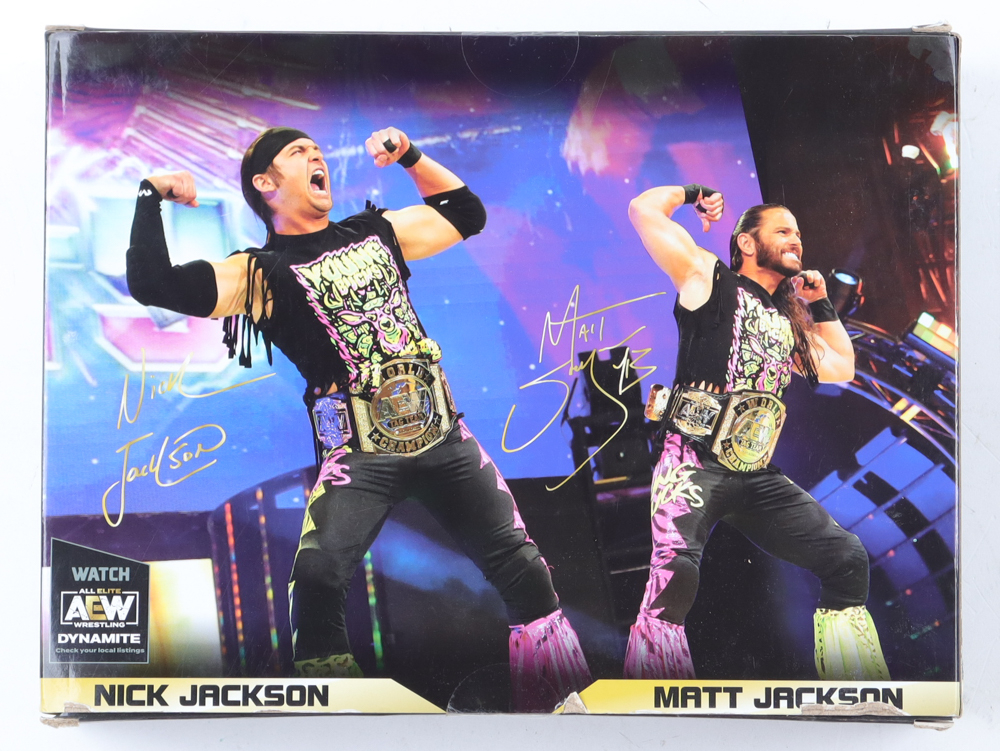 Matthew Jackson & Nicholas Jackson Signed AEW Unrivaled Collection Tag ...