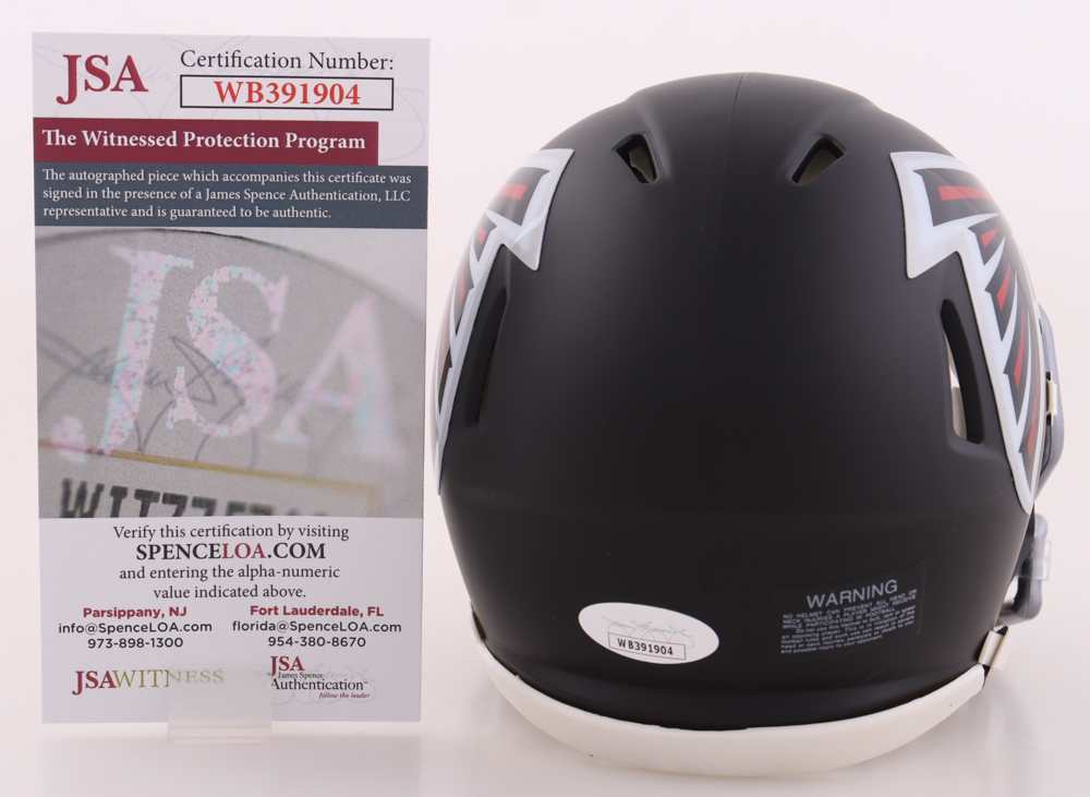 Jessie Bates III Signed Falcons Speed Mini Helmet (JSA) | Pristine Auction