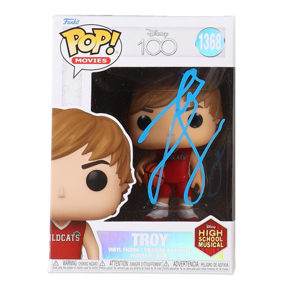 Zac Efron Signed "Disney 100" #1368 Troy Funko Pop! Vinyl Figure ...
