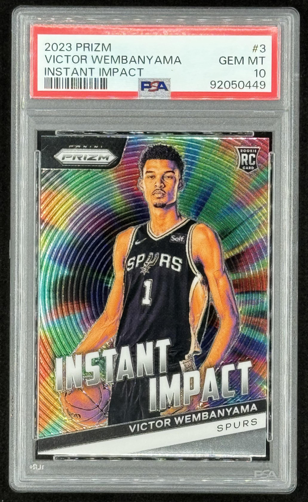 Victor Wembanyama 2023-24 Panini Prizm Instant Impact #3 RC (PSA 10 ...