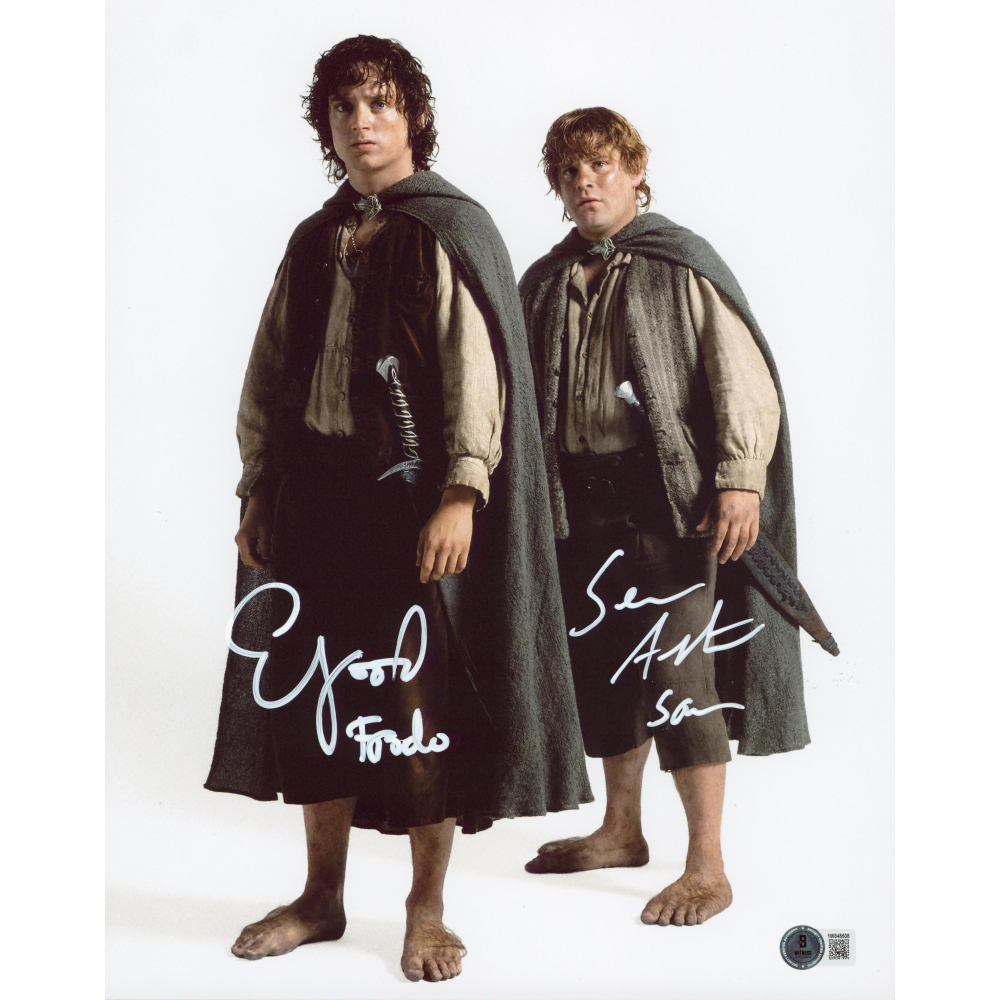 Elijah Wood & Sean Astin Signed "Lord of The Rings" 11x14 Photo ...