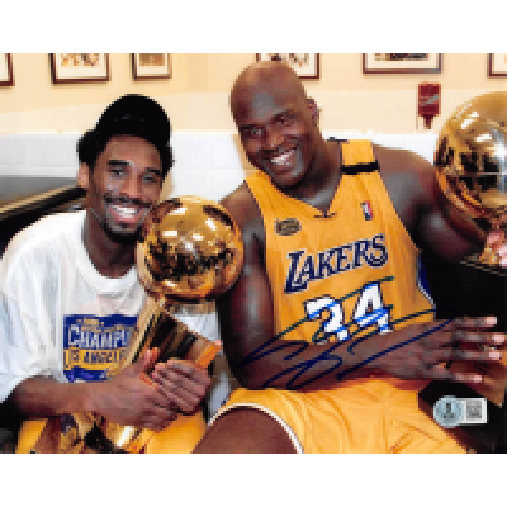 Shaquille O'Neal Signed Lakers 8x10 Photo (Beckett) | Pristine Auction