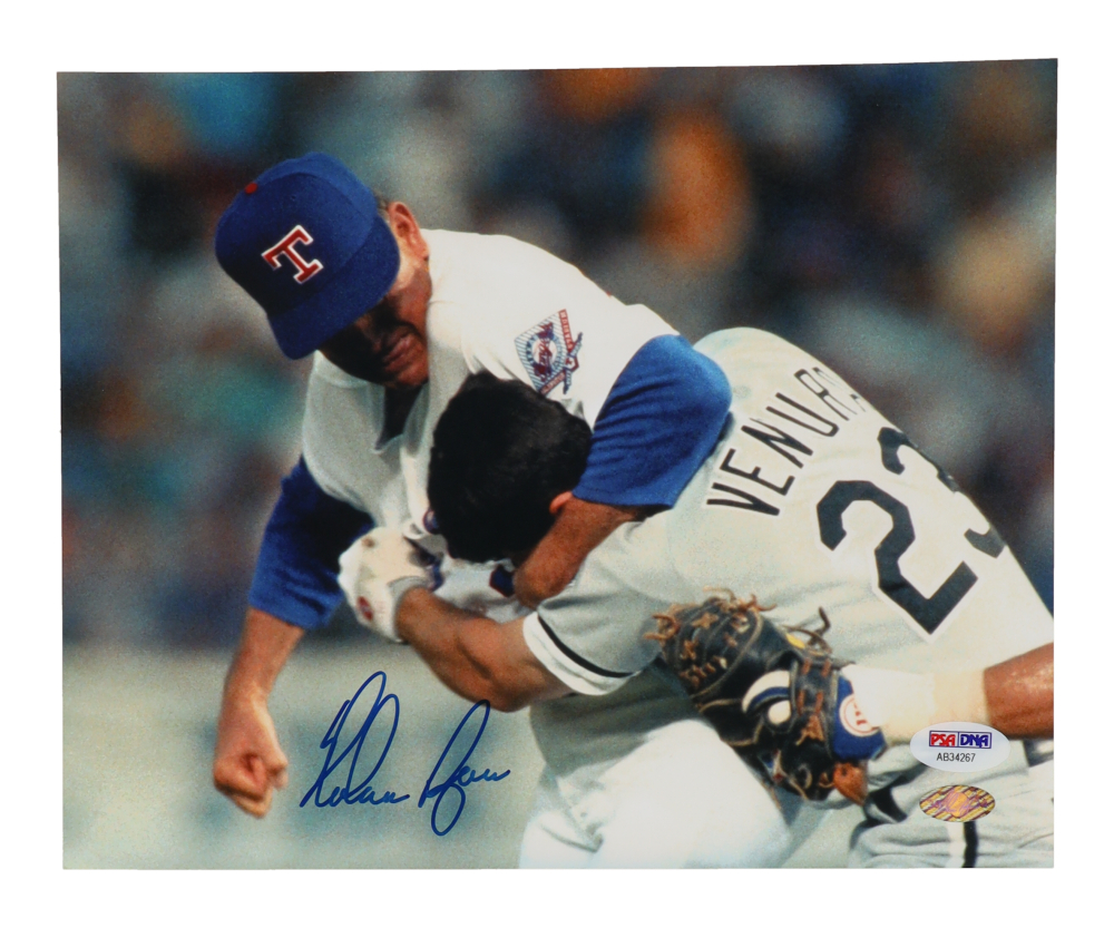Nolan Ryan Signed Rangers 8x10 Photo (Ryan & PSA) | Pristine Auction