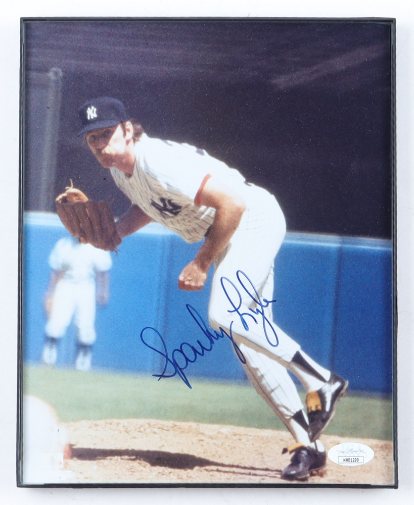 Sparky Lyle Signed Yankees Custom Framed Photo (JSA) | Pristine Auction