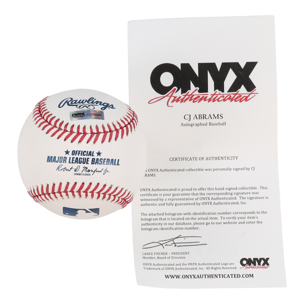 CJ Abrams Signed OML Baseball (Onyx) | Pristine Auction