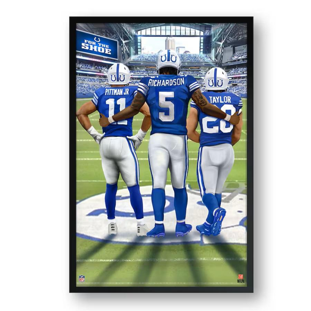 Anthony Richardson, Jonathan Taylor & Michael Pittman Jr. Colts Custom ...