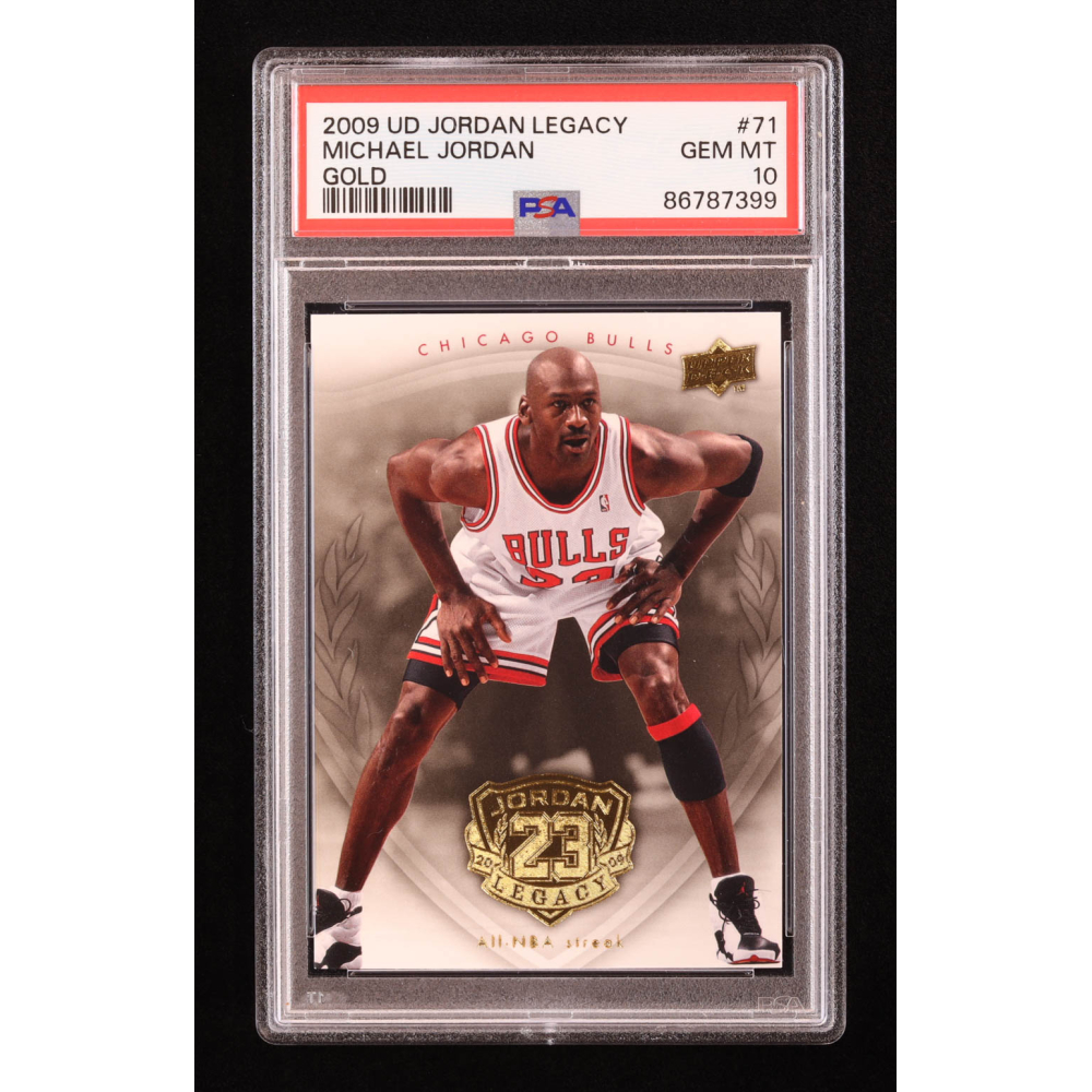 Michael Jordan 2009-10 Upper Deck Michael Jordan Legacy Collection Gold ...