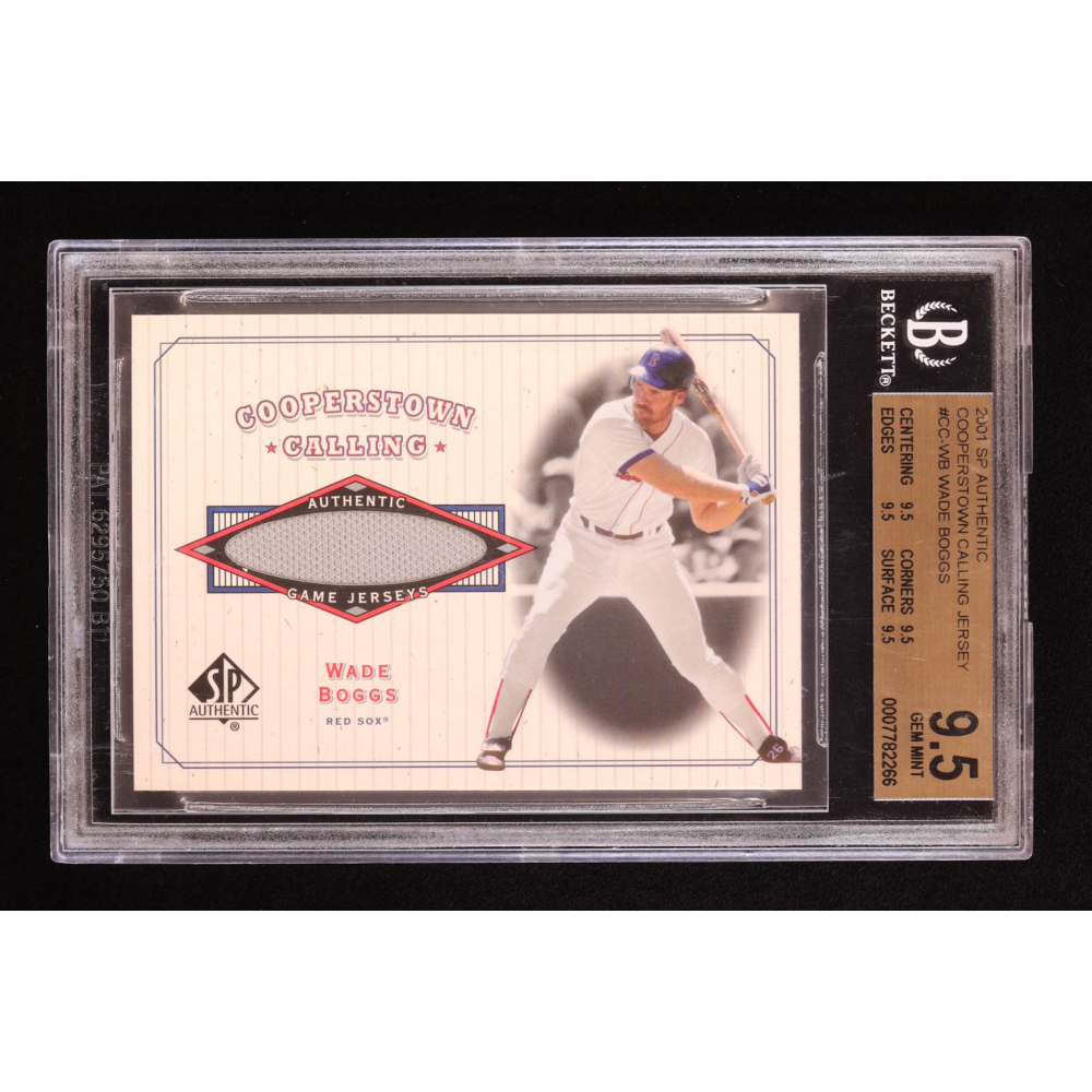 Wade Boggs 2001 SP Authentic Cooperstown Calling Jersey #CCWB (BGS 9.5 ...