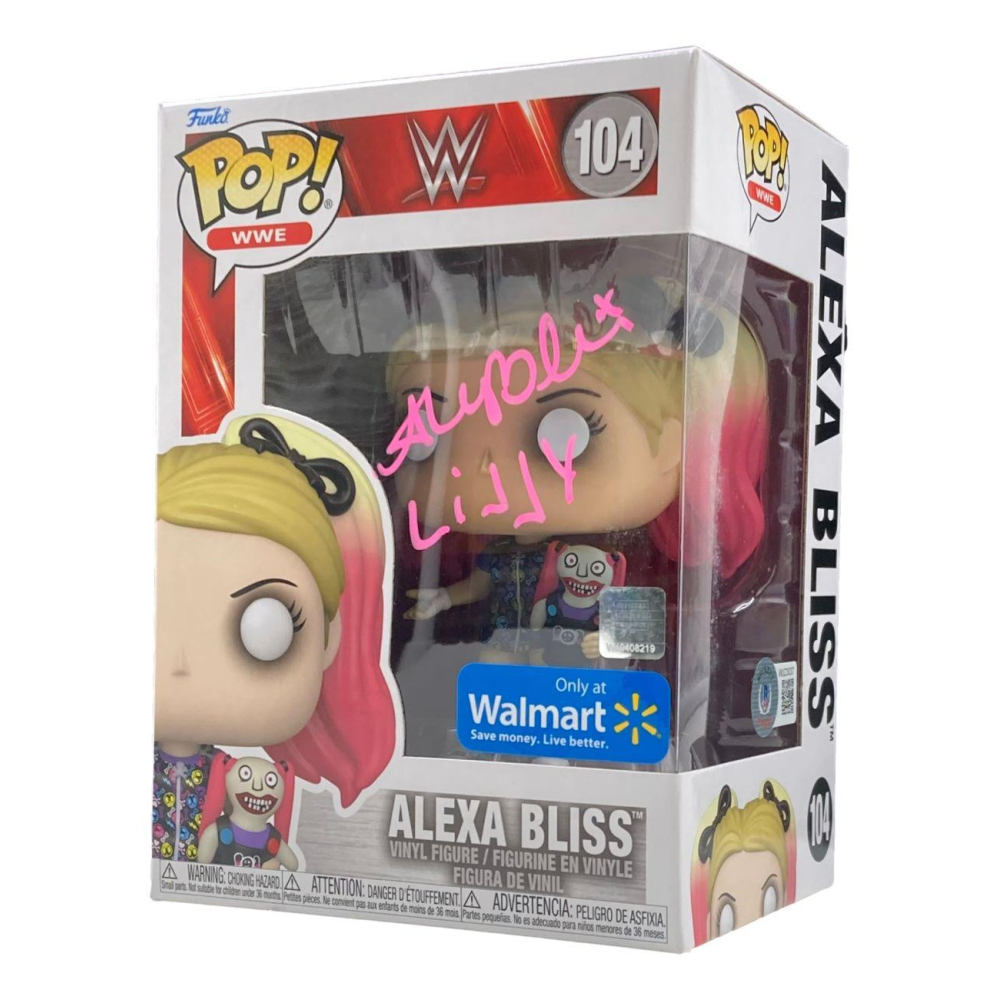 Alexa Bliss Signed WWE #104 Funko Pop! Vinyl Figure Inscribed "Lilly ...