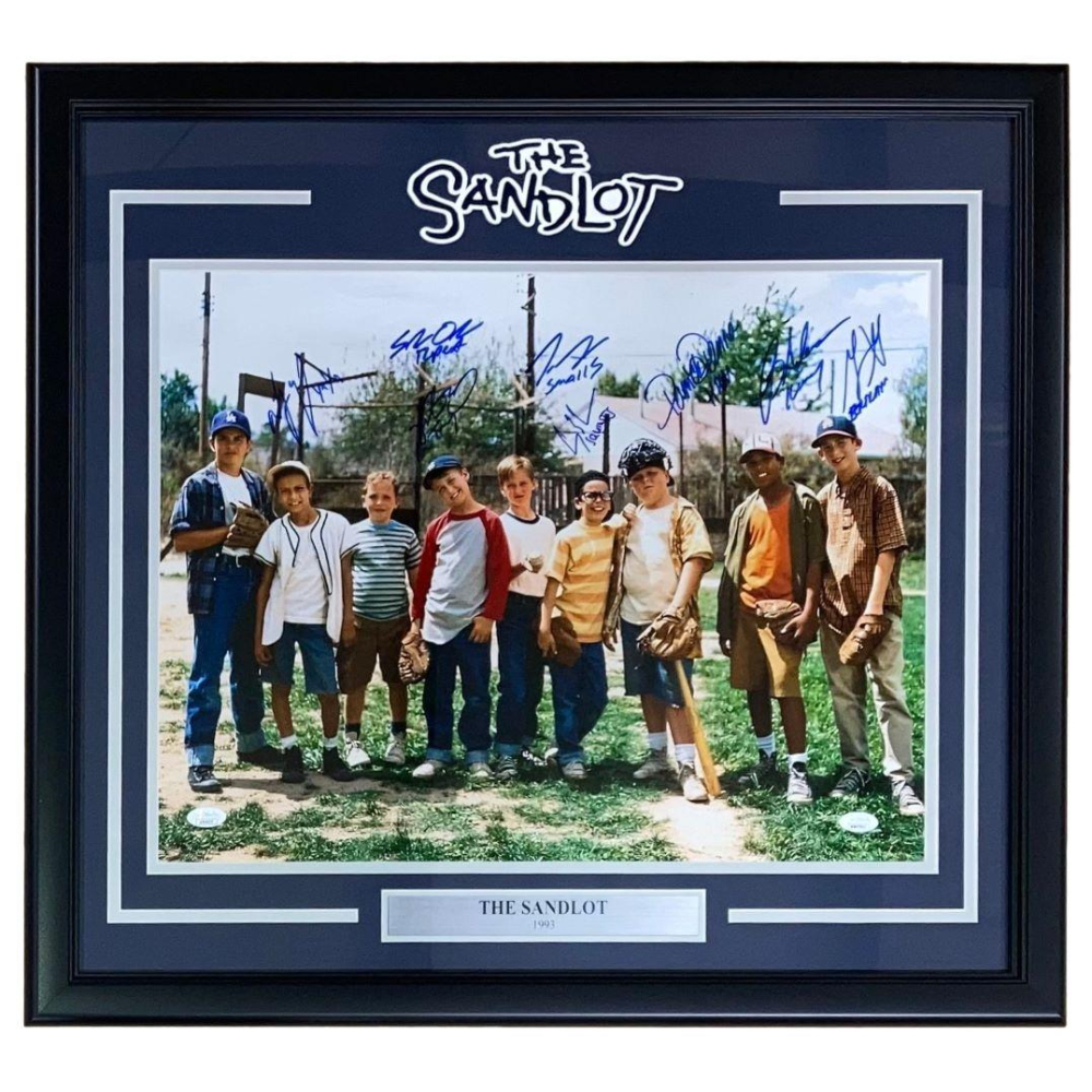 "The Sandlot" Custom Framed Photo Cast-Signed By (8) with Patrick Renna ...