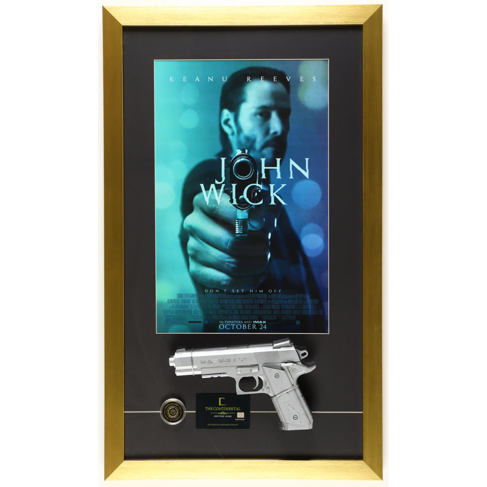 "John Wick" Custom Framed Movie Poster Display with Prop Replica Toy ...