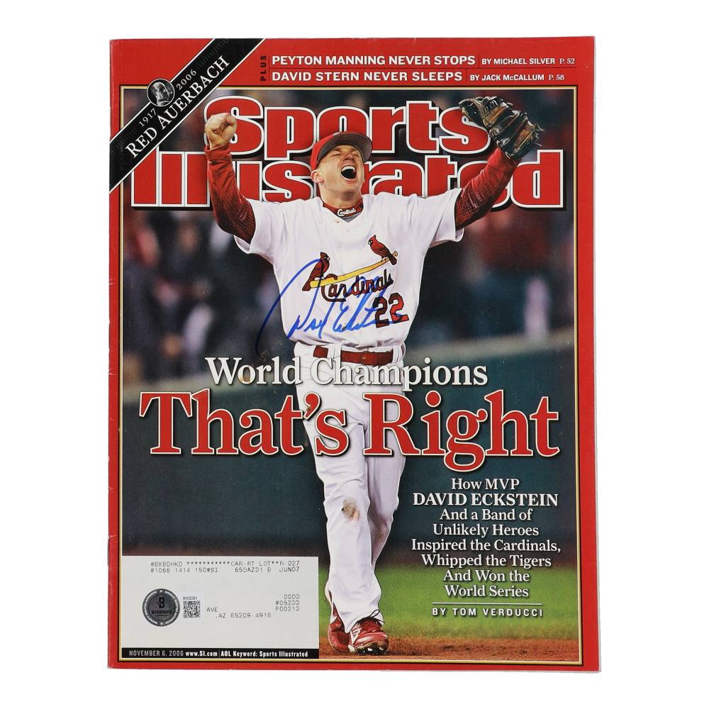 David Eckstein Signed 2006 Sports Illustrated Magazine (Beckett) | Pristine Auction
