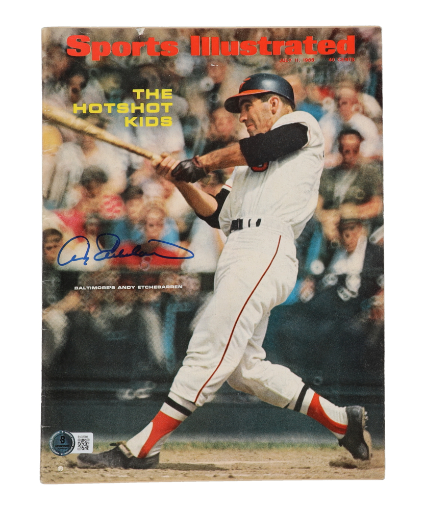 Andy Etchebarren Signed 1966 Sports Illustrated Magazine (Beckett) | Pristine Auction