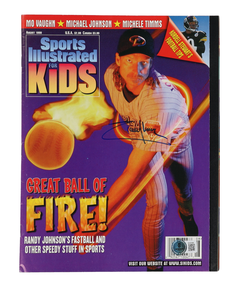 Randy Johnson Signed 2000 Sports Illustrated for Kids Magazine (Beckett ...